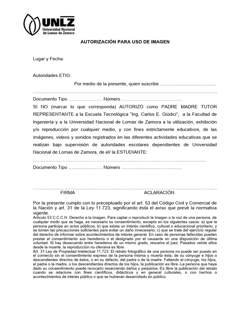 5 Autorización Uso de Imagen | PDF | Justicia | Crimen y violencia