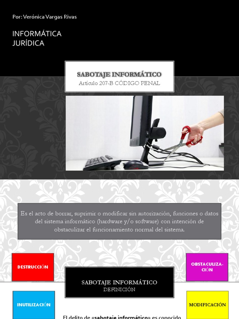 Sabotaje Informático | PDF | Sabotaje | Cibercrimen