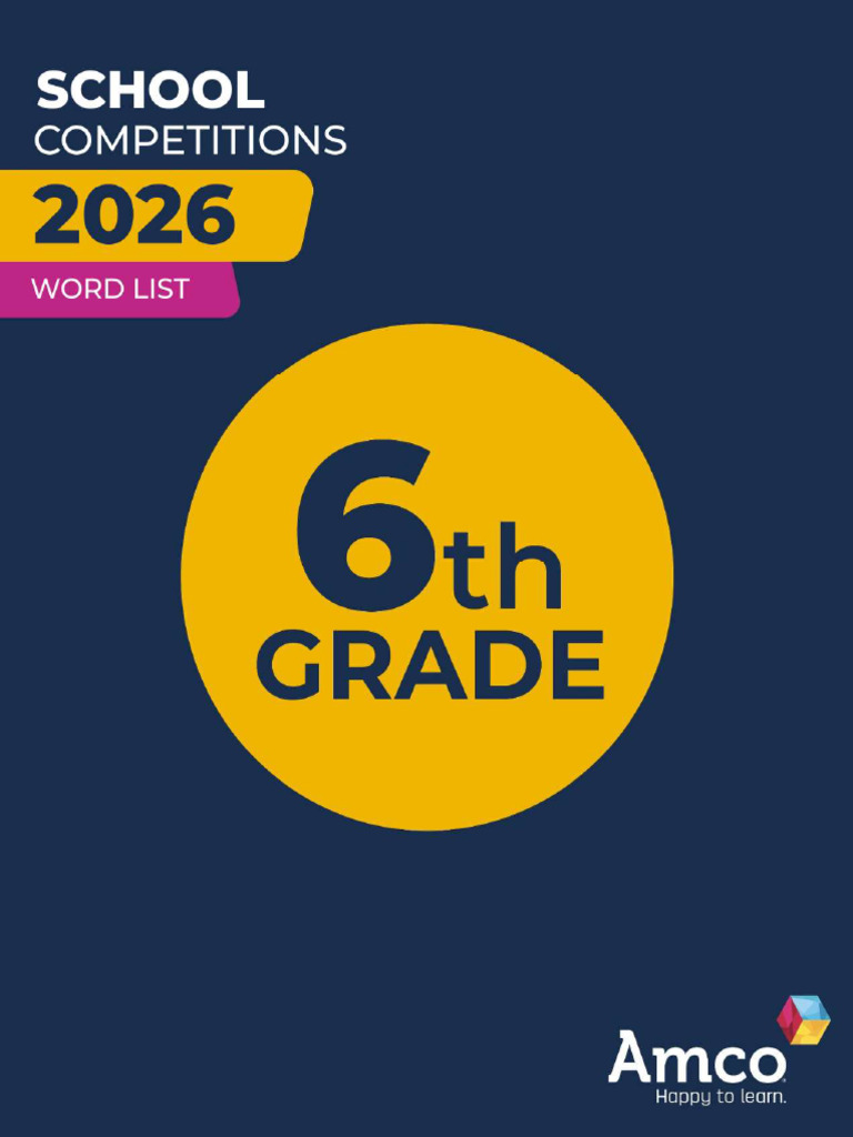 6th Grade Word List | PDF