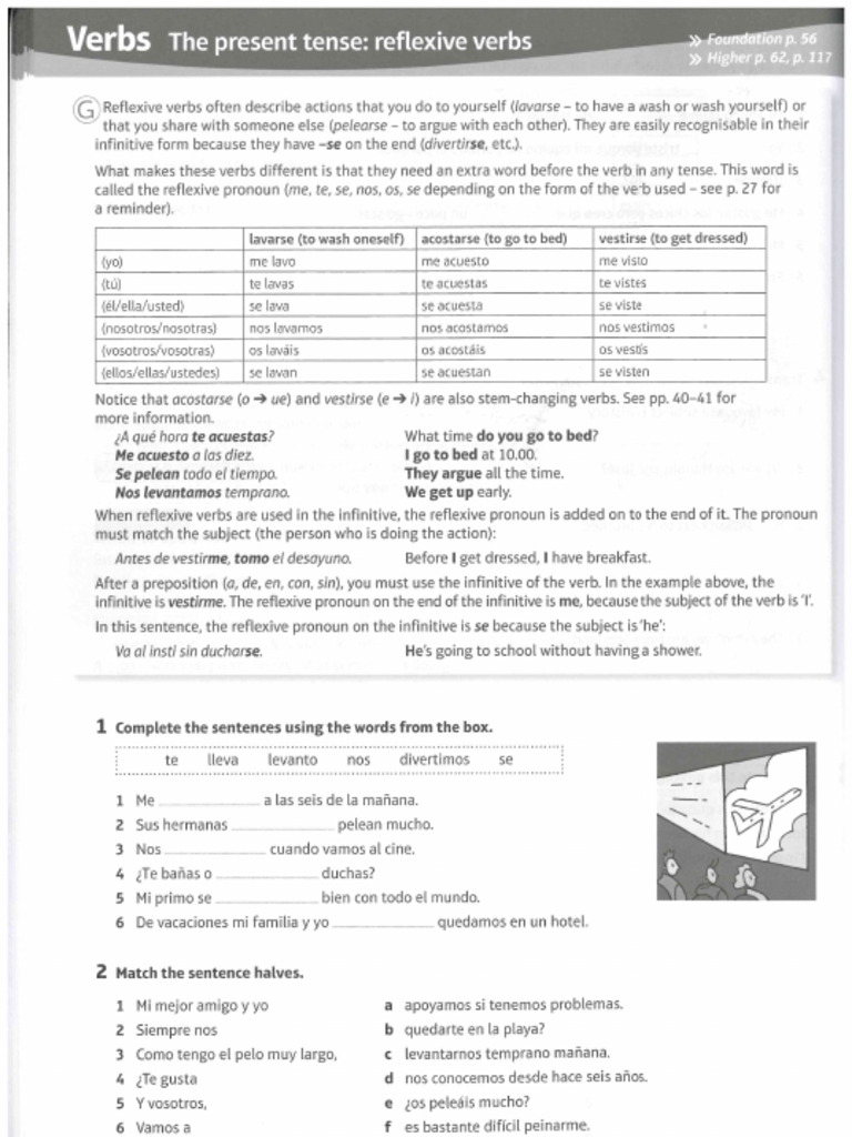 Reflexive Verbs | PDF