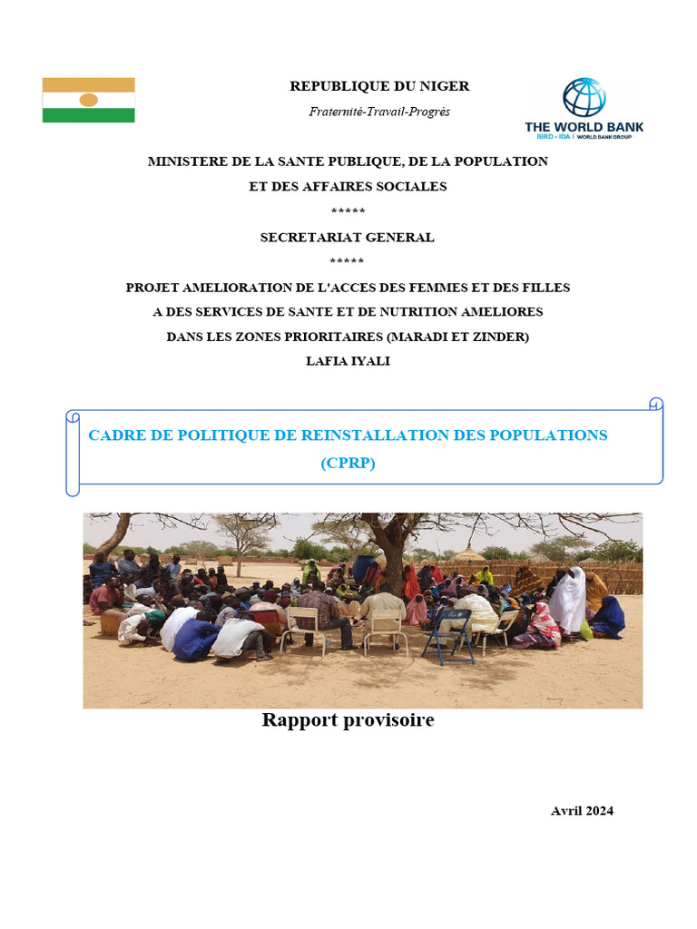 VF CRPR-LAFIA-IYALI-27 04 2024 | PDF | Adolescence | Niger