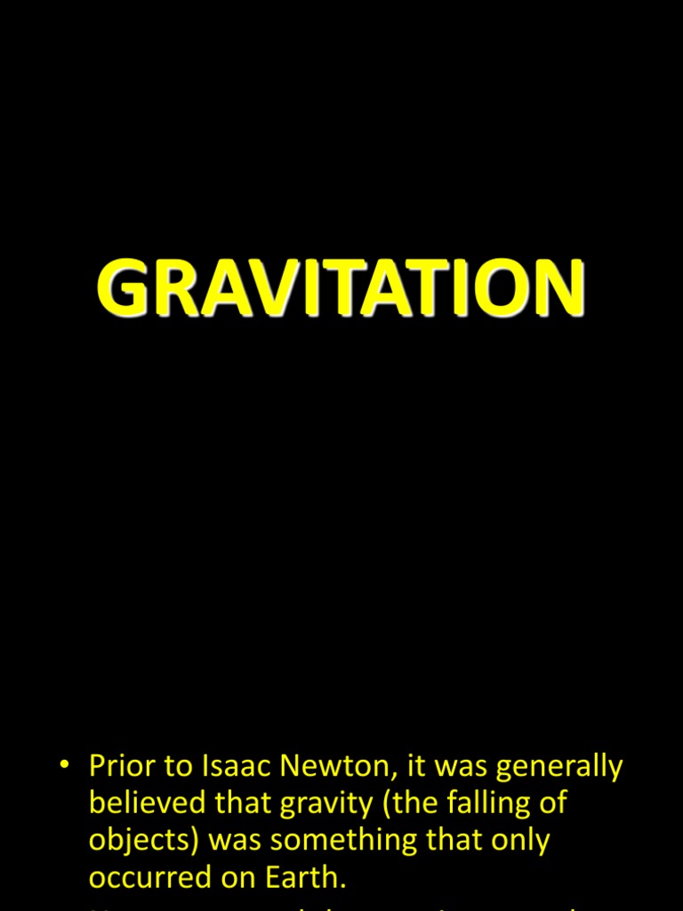 Topic 7 Gravitation | PDF | Gravity | Orbit