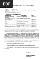 MOCA Sample Report | PDF | Recall (Memory) | Cognition