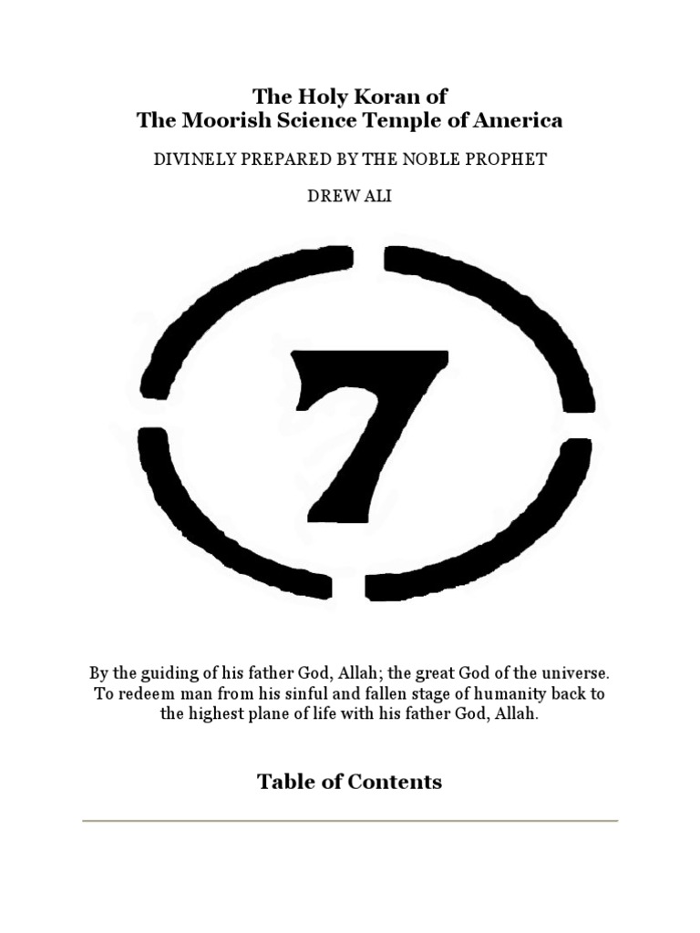Circle 7 Koran of Moorish Science | PDF | Philosophy | History