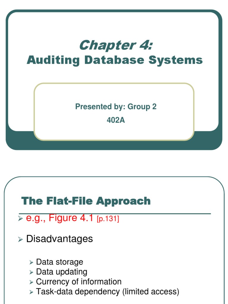Database Auditing & Control Guide | PDF | Relational Model | Databases