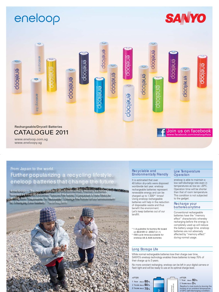 Sanyo Batteries Catalogue Final 2011 | PDF | Battery (Electricity ...