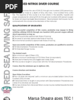 BSAC Nitrox Decompression Tables | PDF