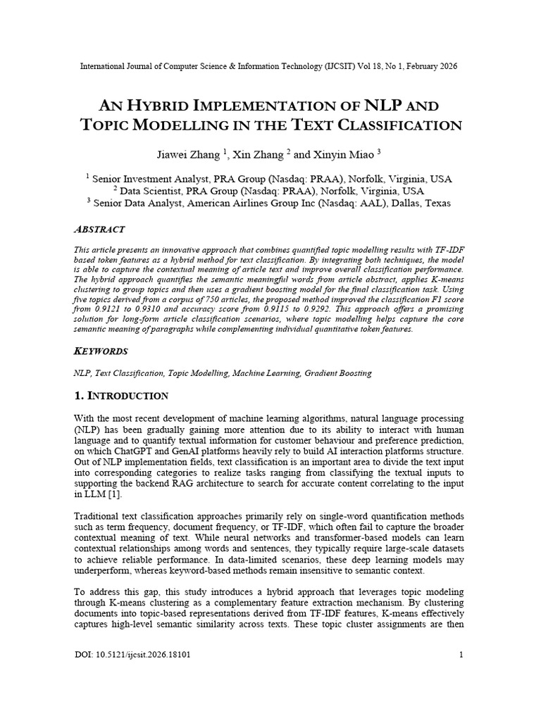 An Hybrid Implementation of NLP and Topic Modelling in The Text ...