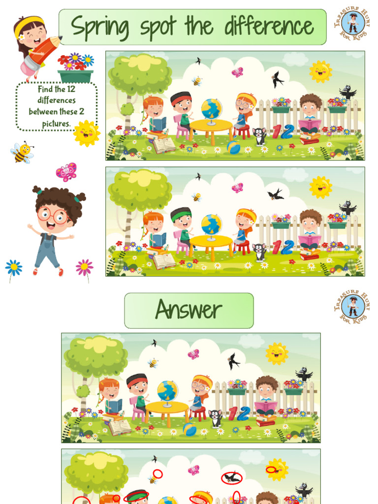 Spring Spot The Difference | PDF