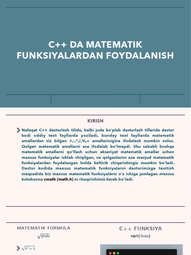 Cmath | PDF