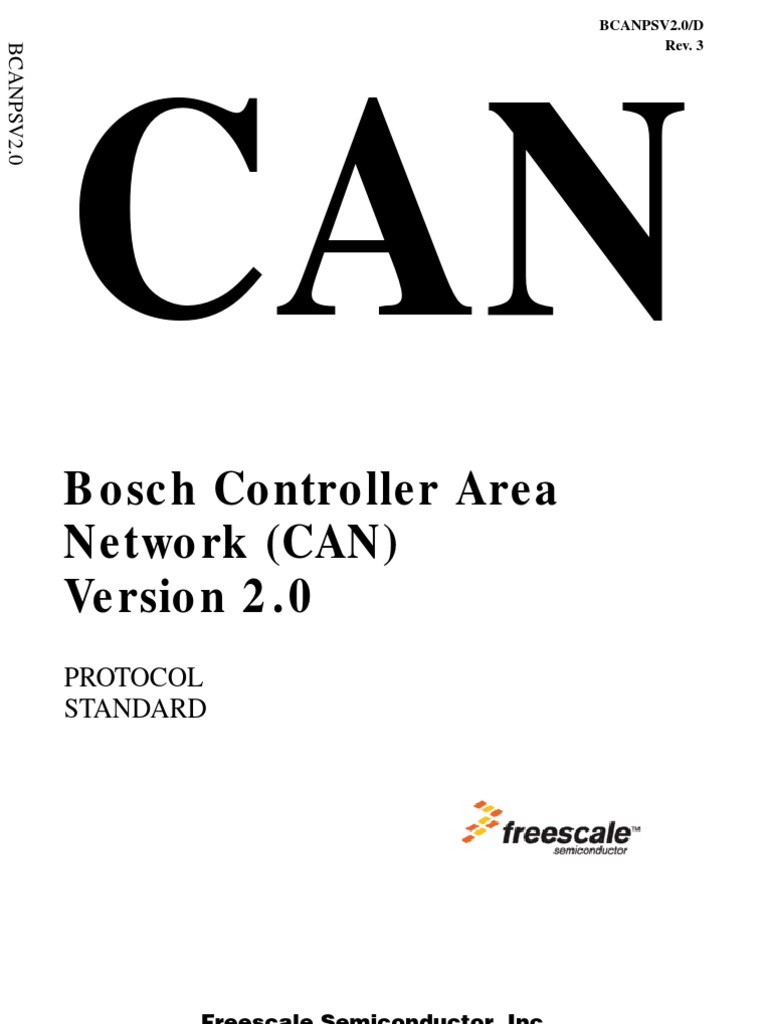 Bosch Controller Area Network (CAN) : Protocol Standard | PDF