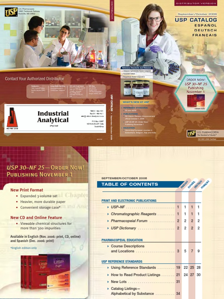 USP-Ref-Substances & Authentic Substances | PDF | Verification And ...