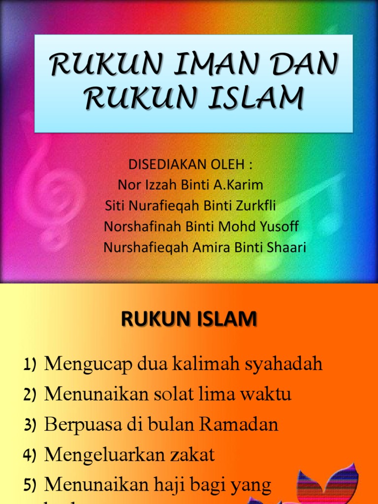 Rukun Iman Dan Rukun Islam | PDF