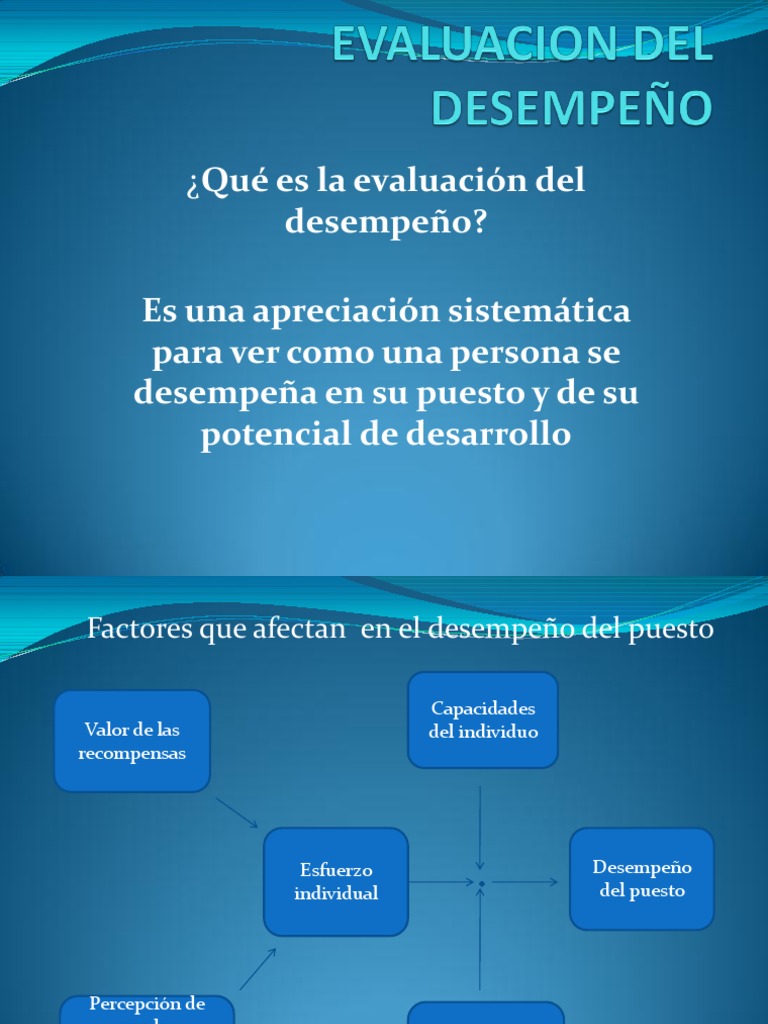 MÉTODOS TRADICIONALES DE EVALUACIÓN DEL DESEMPEÑO
