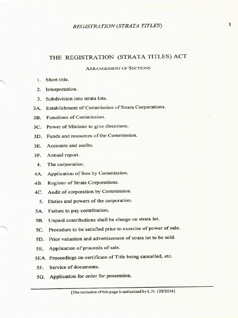 The Registration (Strata Titles) Act | PDF | Tribunal | Insurance