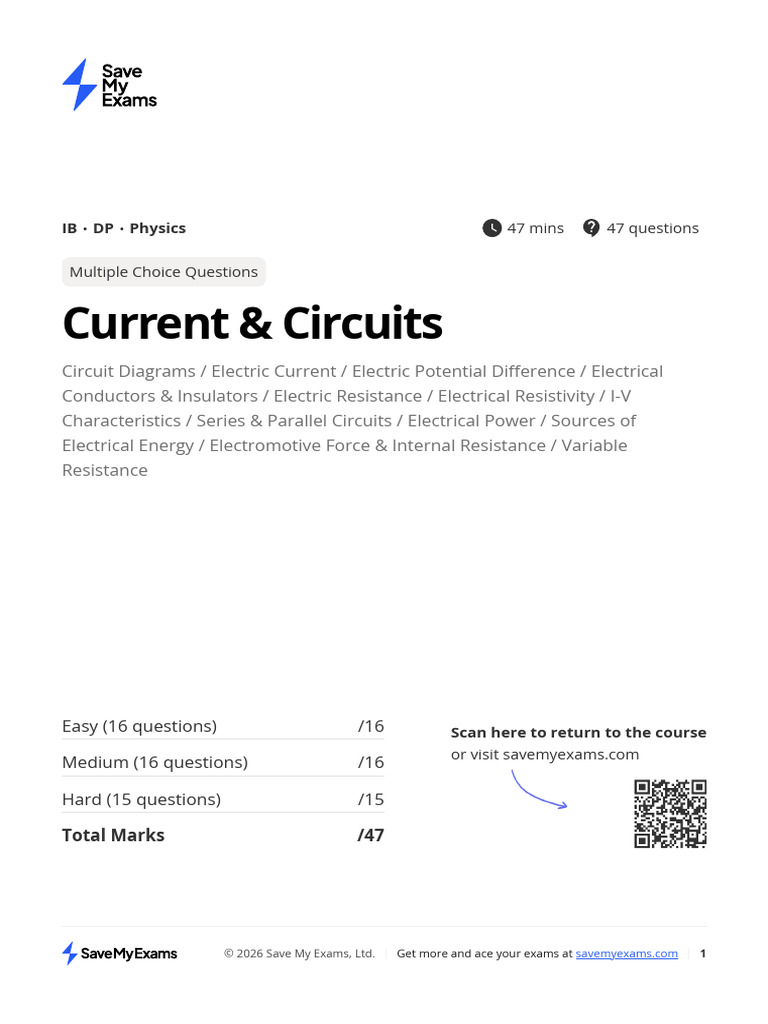 Current and Circuits 8ZqsV6ZsVqPB93mM | PDF | Electrical Resistance And ...