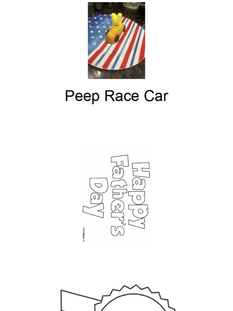 Peeps Racecar Step-By-Step (1) | PDF