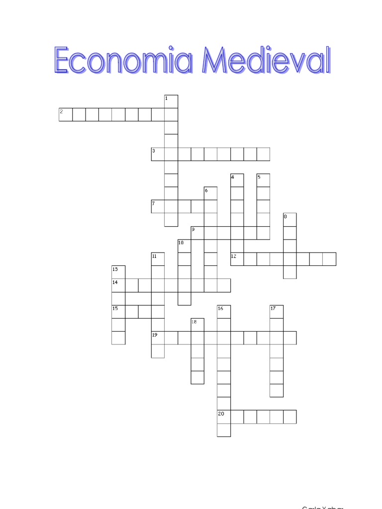 Crucigrama Economia Medieval | PDF