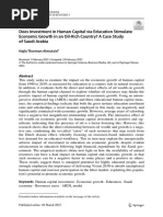 Schultz's 1961 Human Capital Theory | PDF | Human Capital | Capital ...