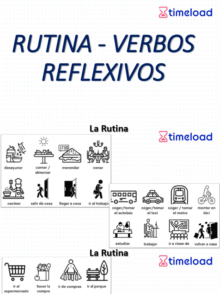 RUTINA - VERBOS REFLEXIVOS. | PDF