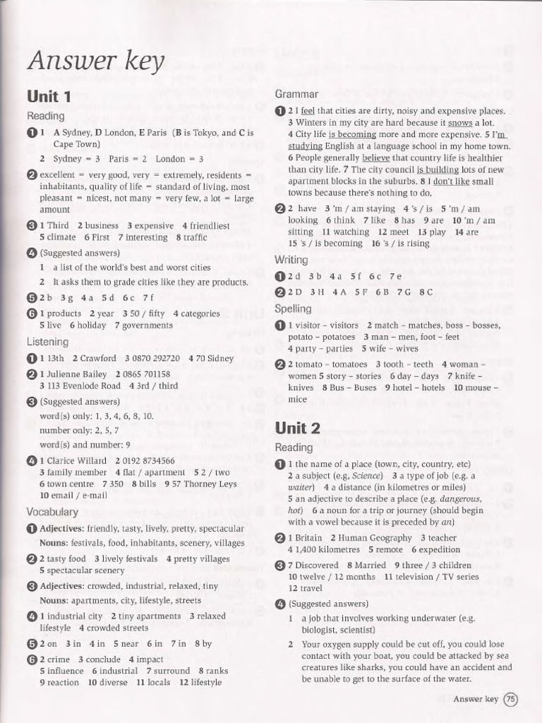 Answer Key | PDF