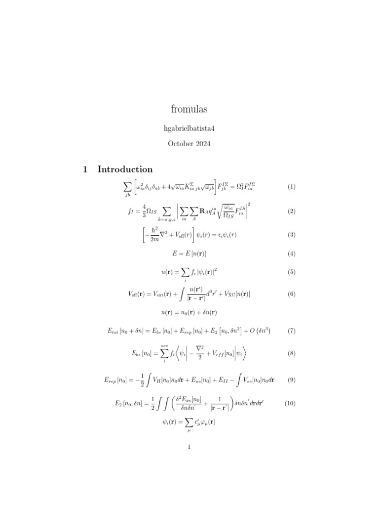 Formulas Latex | PDF