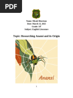 Anansi The Spider - Gerald McDermott | PDF | Young Adult