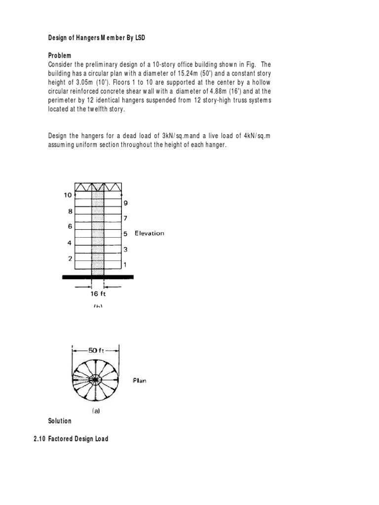 Hanger Design | PDF | Stress (Mechanics) | Strength Of Materials