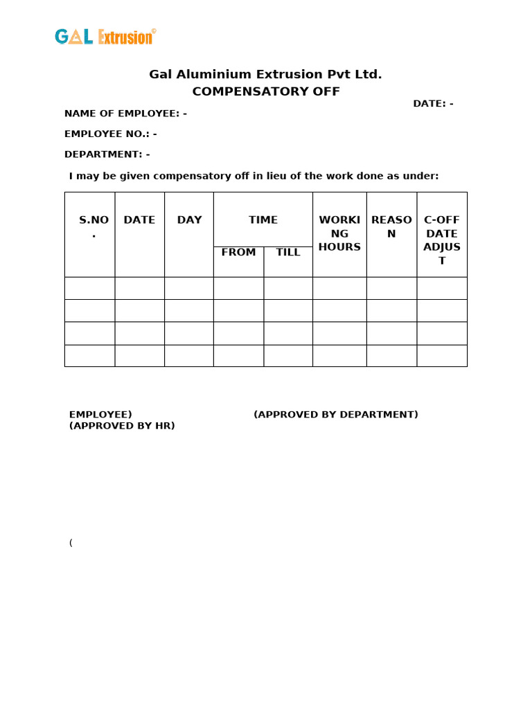 C-Off Application Form | PDF