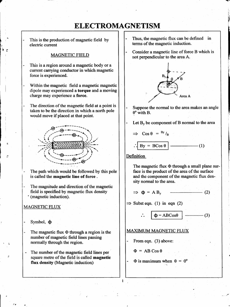 IMG_0002 | PDF | Magnetic Field | Flux