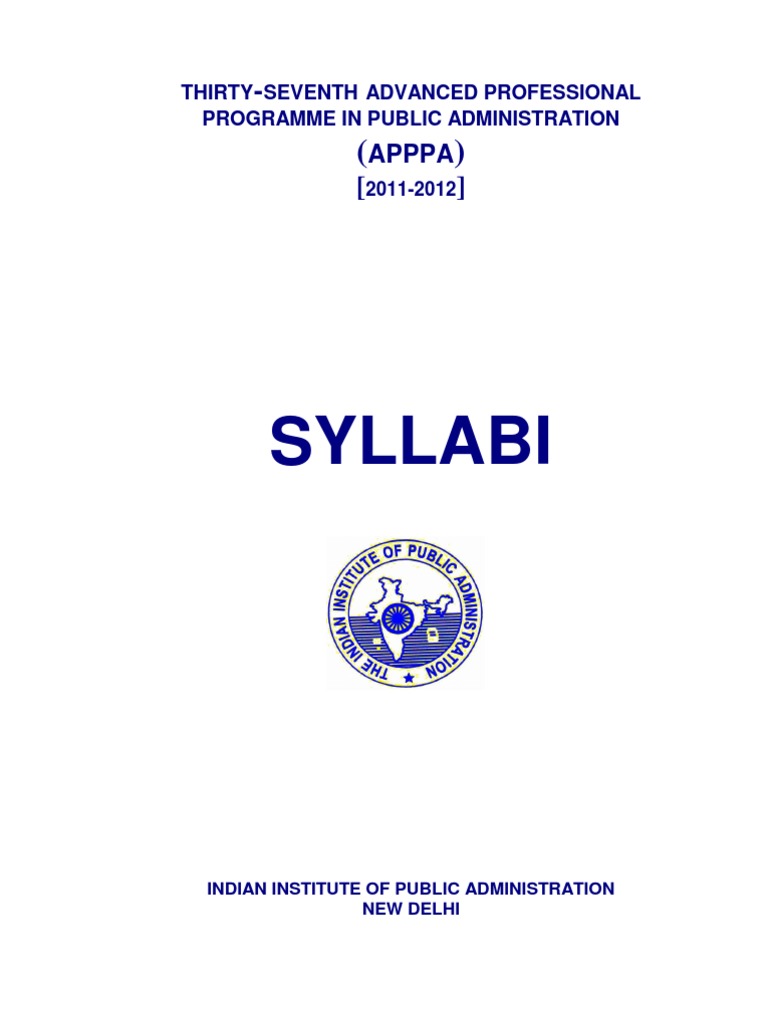 37th APPPA Syllabus | PDF | Emergency Management | Disaster Risk Reduction