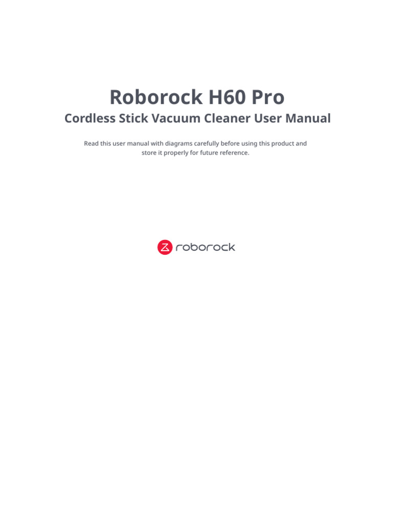 Roborock H60 Pro FCC en User Manual | PDF | Vacuum Cleaner | Radio