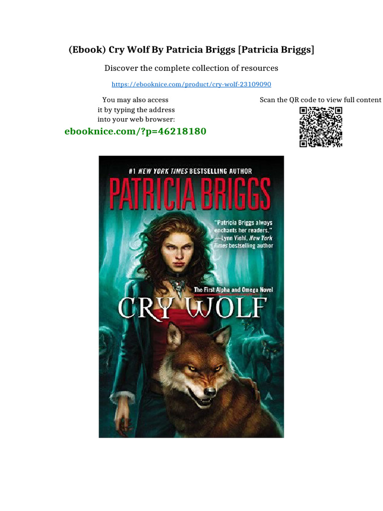 (Ebook) Cry Wolf by Patricia Briggs [Patricia Briggs] | PDF ...