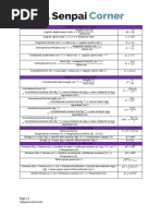 CIE A Level Physics Formula Sheet 2025 | PDF | Capacitance | Temperature