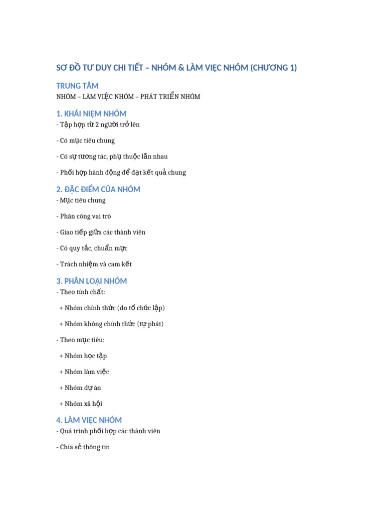 So Do Tu Duy CHI TIET Nhom Va Lam Viec Nhom | PDF