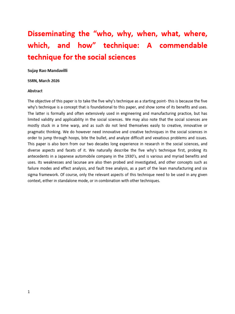 Sujay Rao Mandavilli Disseminating the Who Why What Where When Which ...
