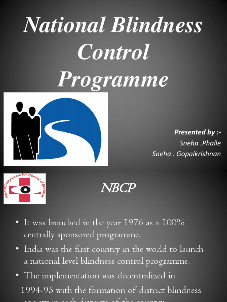 National Blindness Control Programme | Ophthalmology | Visual Impairment