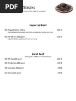 Parsley Box - Menu | PDF | Meal | Cuisine