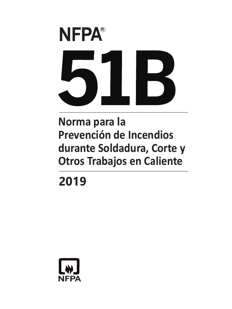 1. NFPA 51B 2019 | PDF