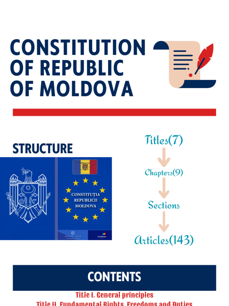 Preamble to the Constitution Presentation Red and Blue Illustrative ...