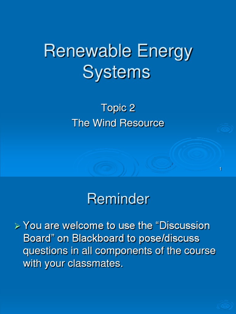 Topic 2 (Wind Resources) | PDF | Wound | Wind Power
