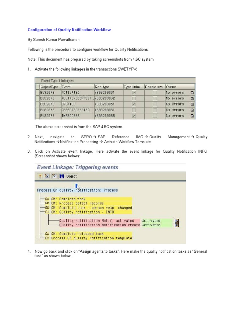 Configuration of Quality Notification Workflow | PDF | Computing | Software