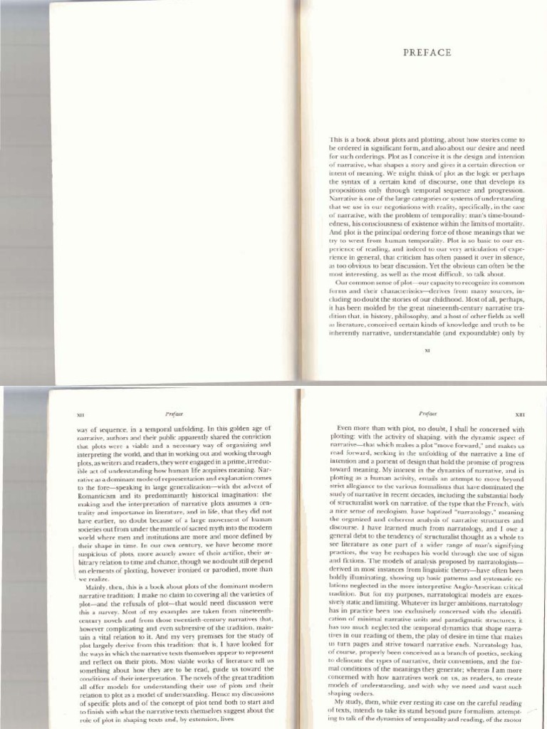 Brooks Reading For The Plot Preface | PDF | Narrative | Psychoanalysis