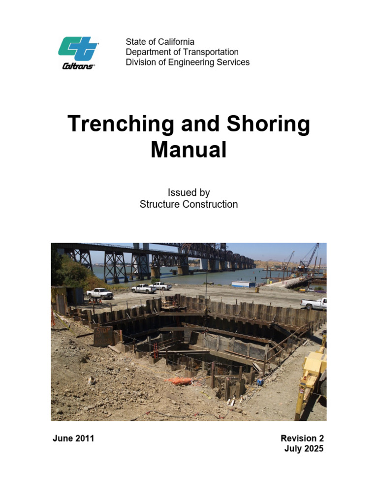 Caltrans Shoring Manual 2025 | PDF | Occupational Safety And Health ...