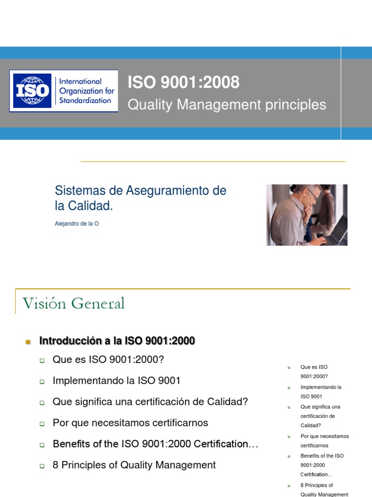 8 Quality Management Principles - Esp | PDF | Iso 9000 | Calidad ...