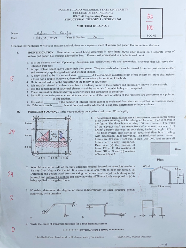 MT Quiz 1 | PDF