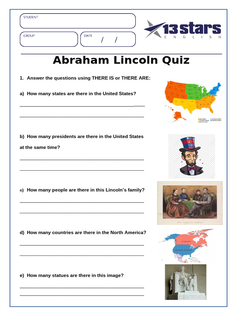 Abraham Lincoln Quiz | PDF