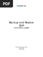 Backup and Restoration SOP Sample | PDF | Backup | Computer Data Storage