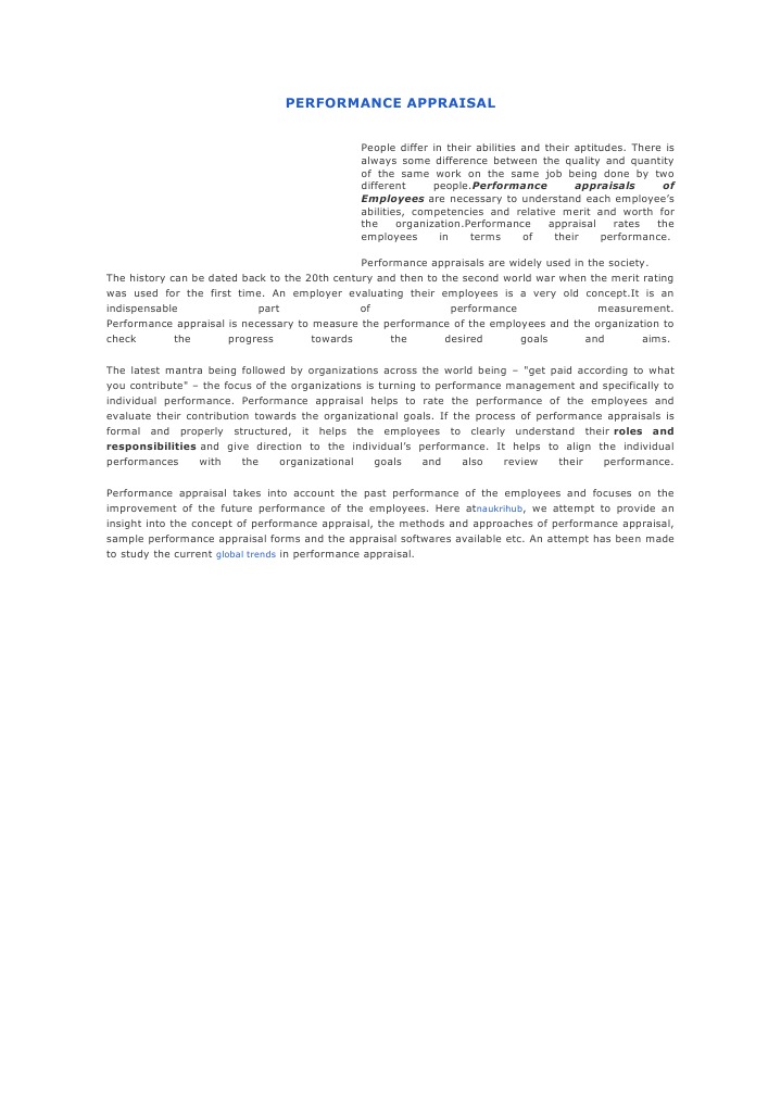Understanding Performance Appraisal Methods | PDF