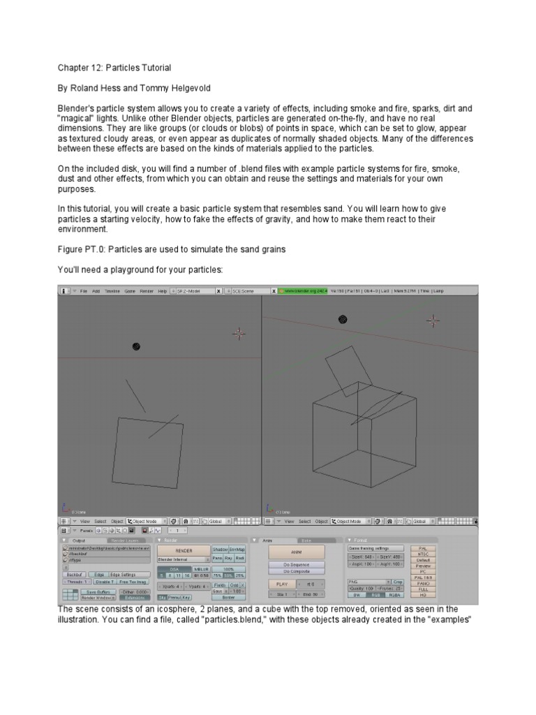 Essential Blender 12 Particle Tutorial | PDF | Texture Mapping | Computer Graphics